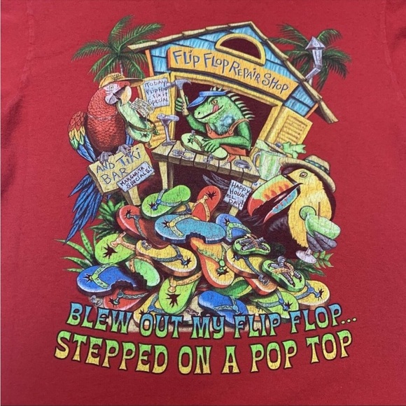 Margaritaville | Shirts | Jimmy Buffett Margaritaville Grand Turk Bwi Tshirt Blew Out My Flip ...